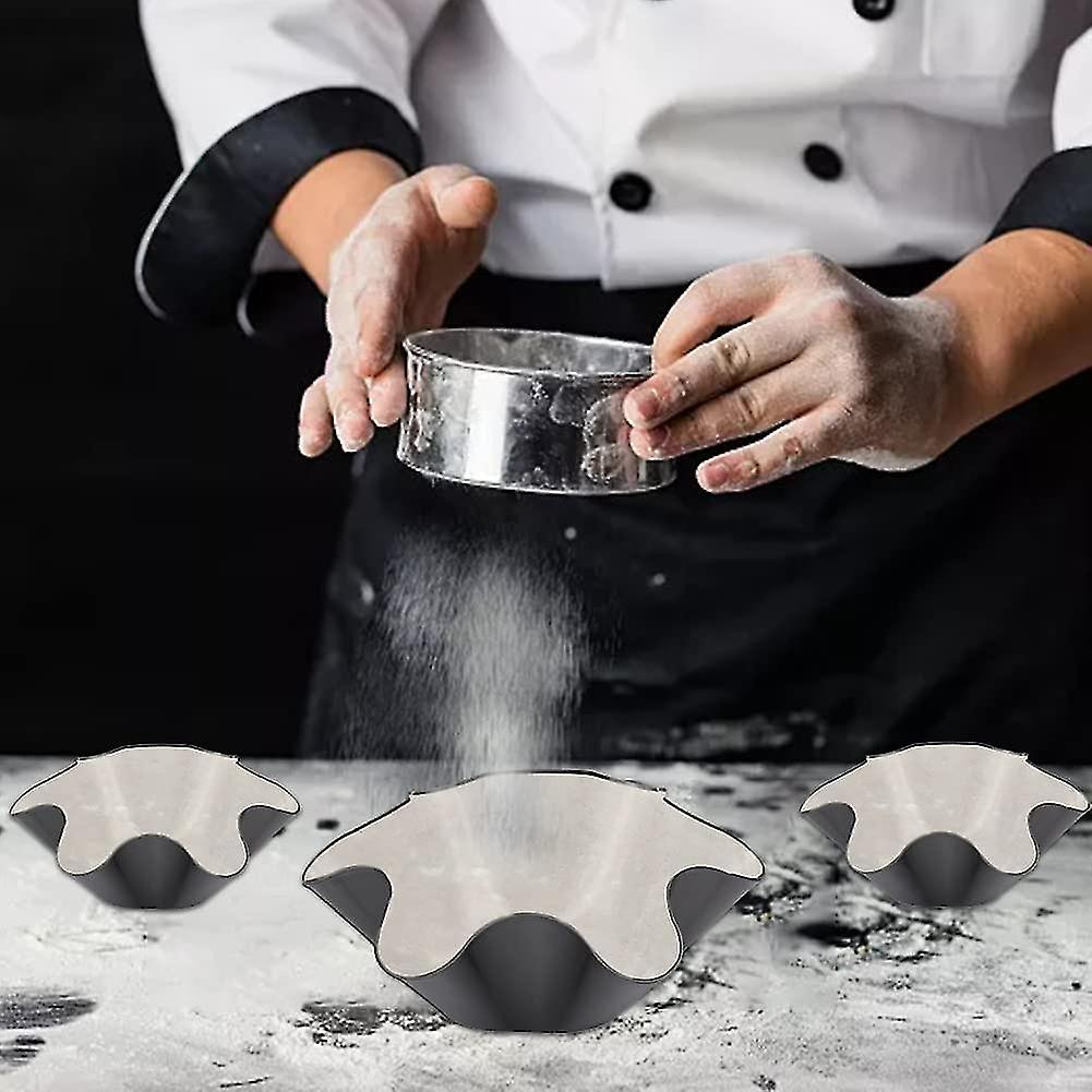 Non-stick Fluted Tortilla Shell Maker Extra Thick Steel Taco Salad Bowl ...