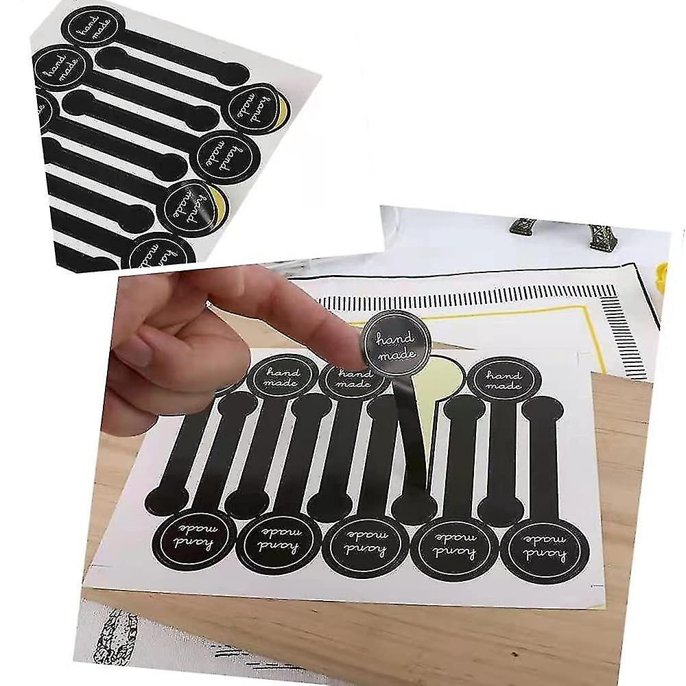 200 Pieces Gift Stickers Hand Made, Long Sealing Label, Packaging ...