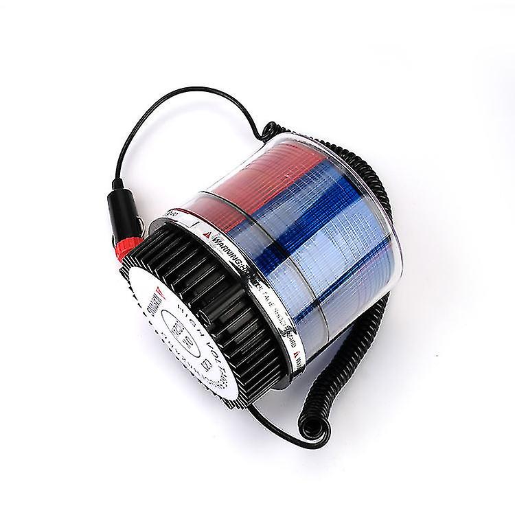 Red And Blue Wireless Rotating Beacon Led Strobe Warning Light Roof Top ...