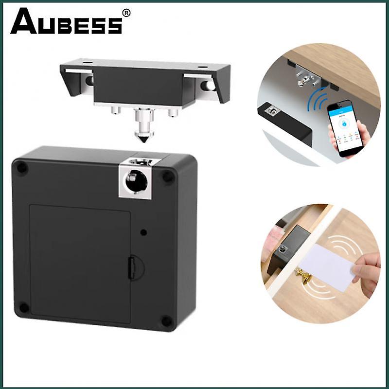 Aubess Smart Invisible Cabinet Lock Rfid Sensor Smart Drawer Security ...