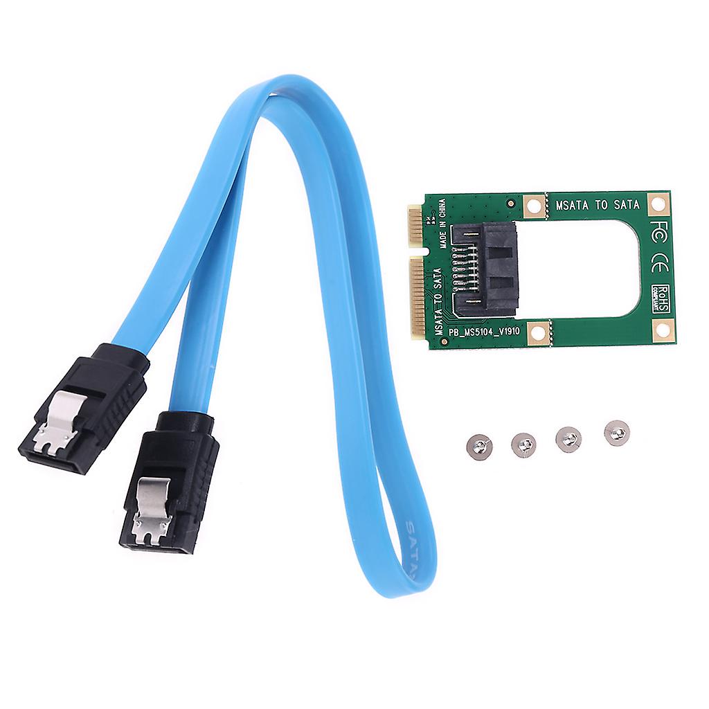 Mini SATA to SATA Card Converter from mSATA TO 7 Pin SATA Extension ...