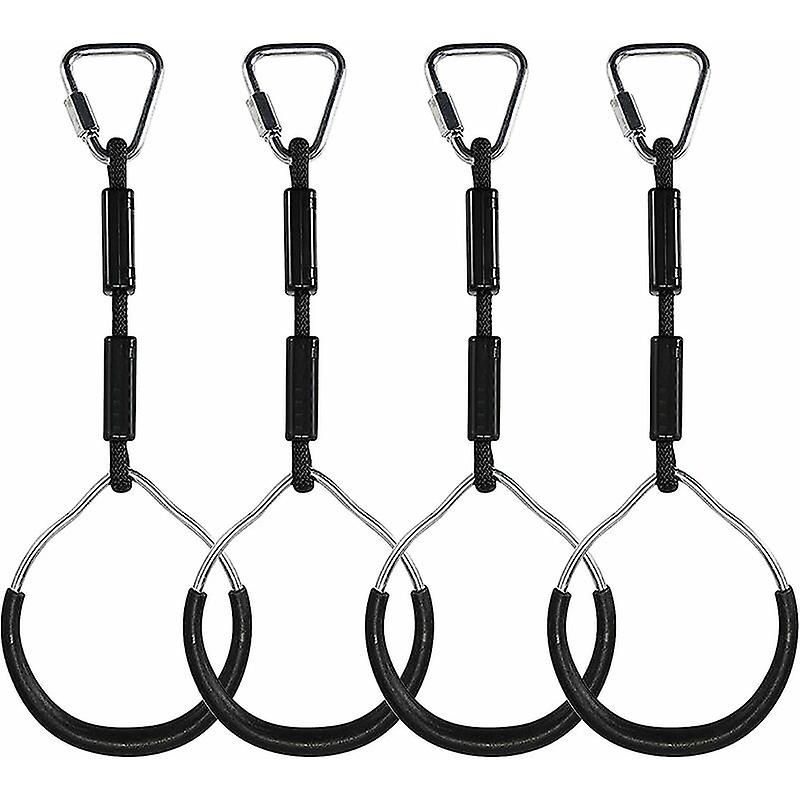 Kids Climbing Rings Multi-Functional Swing with Plastic Rings Max Load ...