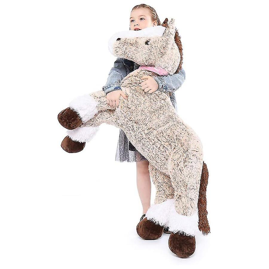 Giant Horse Stuffed Plush Toys, Realistic Stuffed Pony Toy | Fruugo UK