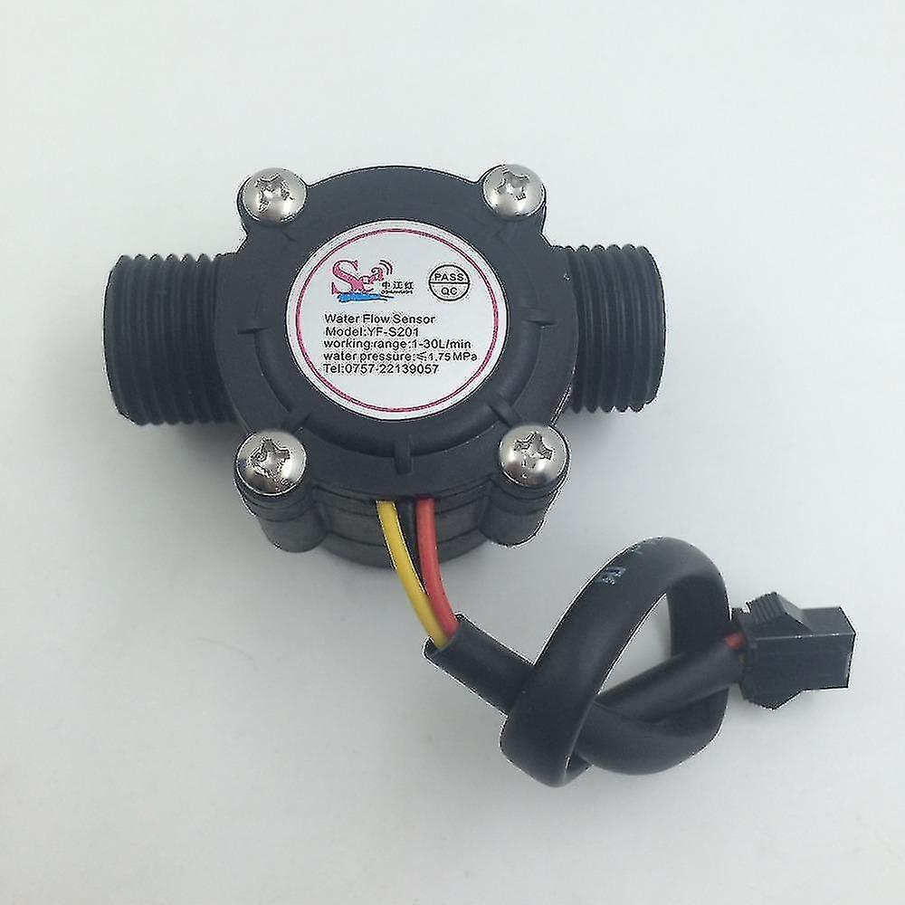 Yf-s201 G1/2" Water Flow Controller System Set Lcd Display + Solenoid ...