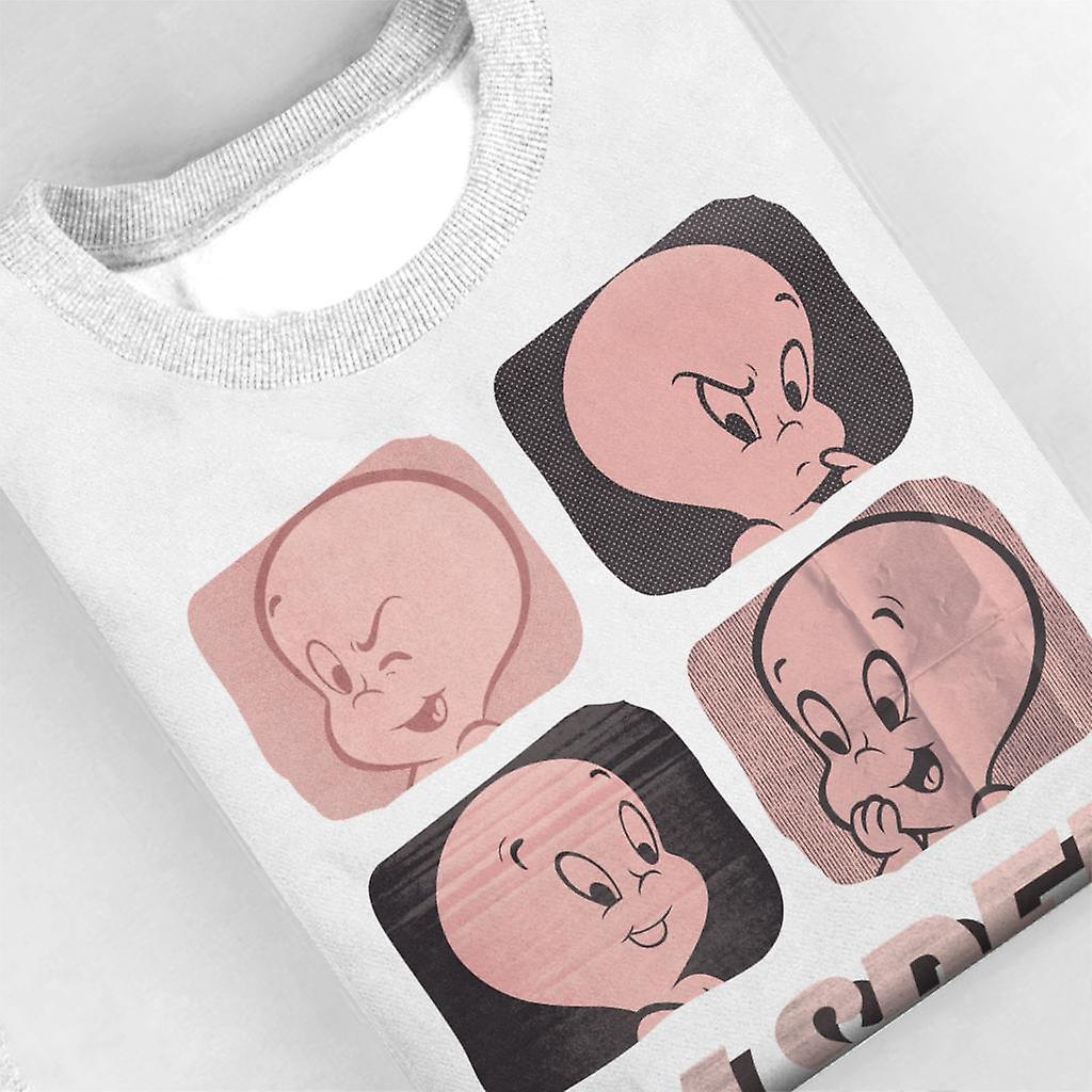 Casper The Friendly Ghost Facial Expressions Women's Sweatshirt | Fruugo US