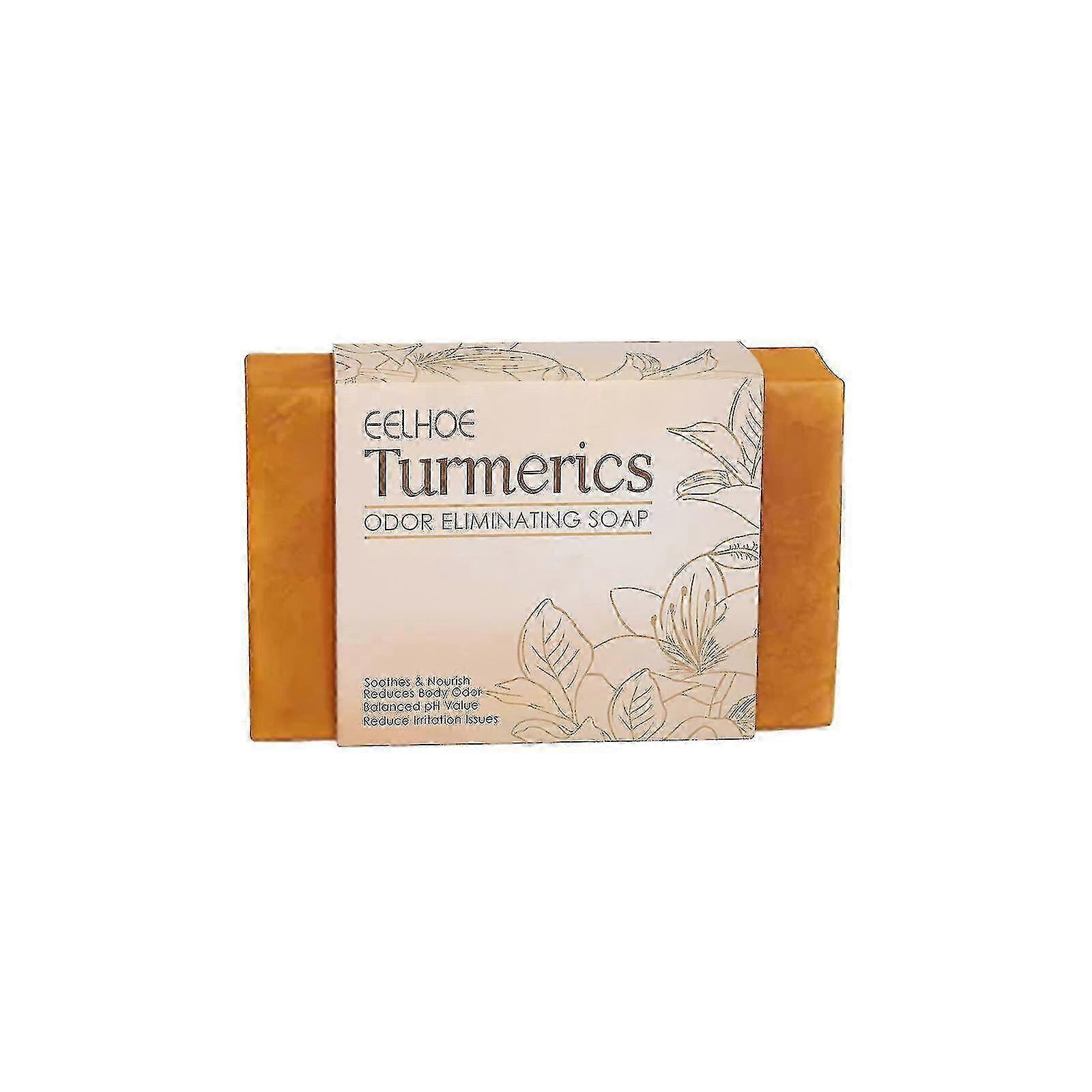 Eelhoe Turmeric Cleansing Soap Skin Acne Rejuvenating Soap Moisturizing ...