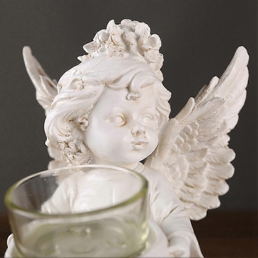 Retro Angel Candlestick Ornaments, Resin Home Tabletop Furnishings ...