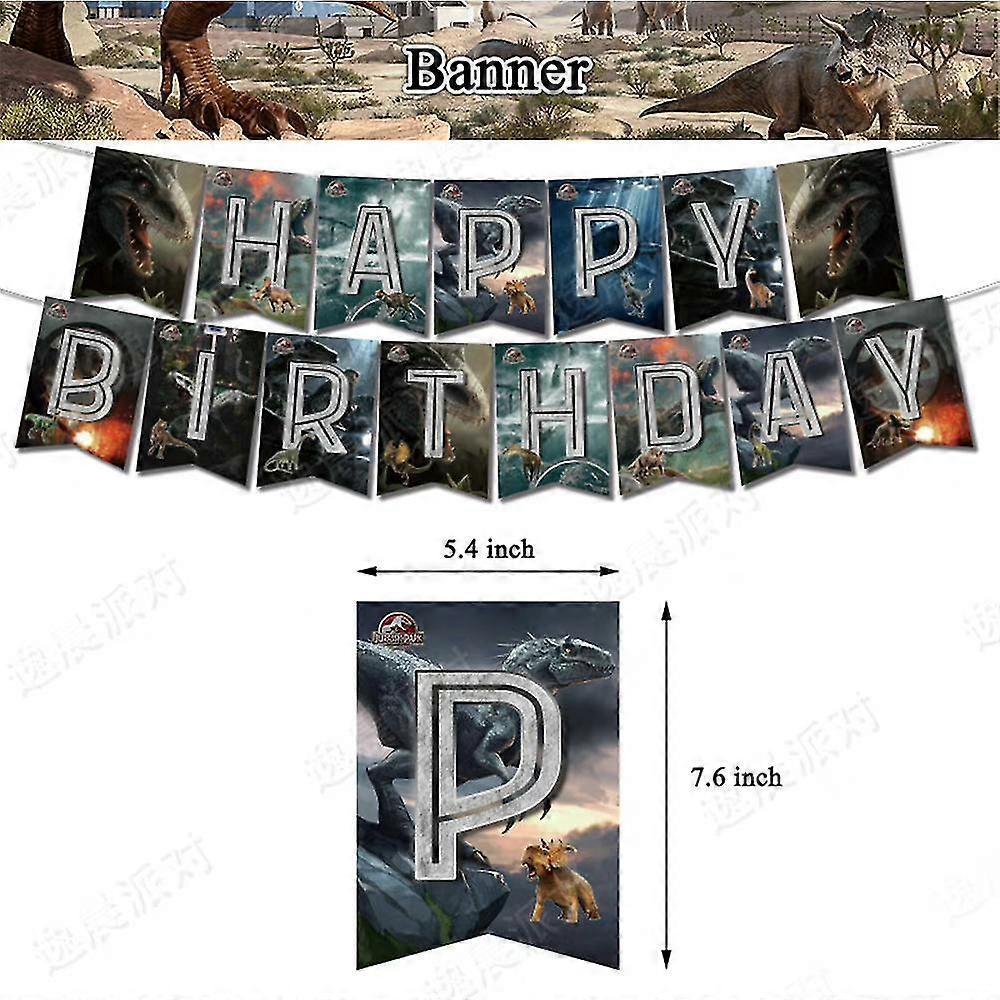 Jurassic World Dinosaur Theme Birthday Party Decoration Supplies ...