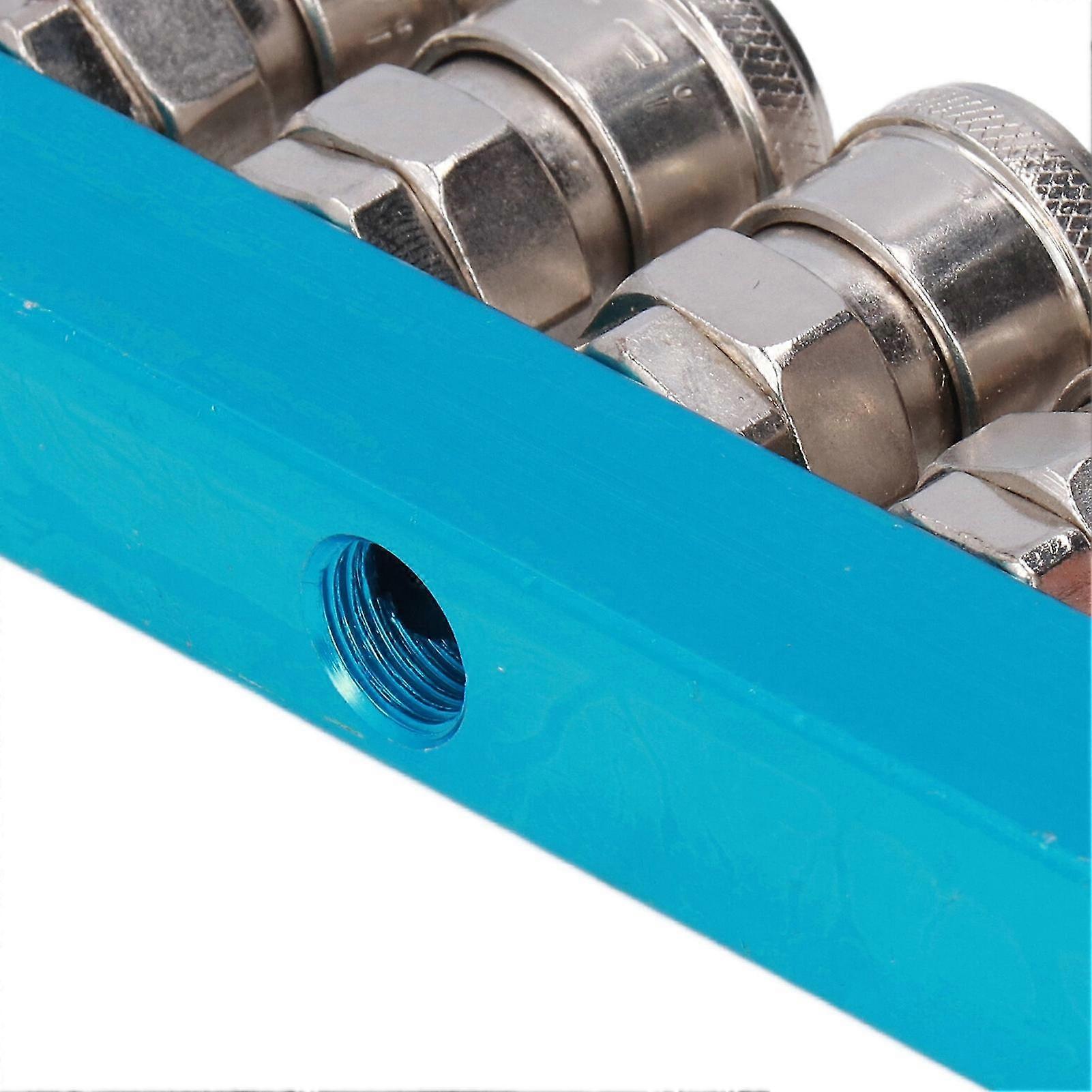 Pneumatic Manifold G1/4 Air Distribution Block with Straight Connector ...