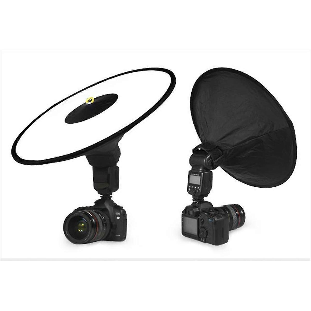 Universal 44cm Round Flash Softbox Portable Foldable Style Speedlite ...