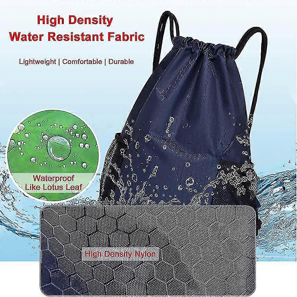 Drawstring Bags. 20l Waterproof Drawstring Gym Bag. Black Swimming Pe ...