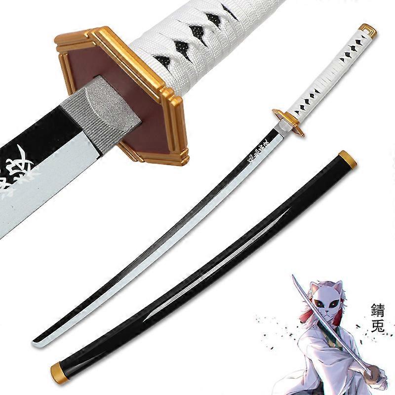 104cm Demon Slayer Katana Sword Kimetsu no Yaiba Wooden Cosplay Anime ...