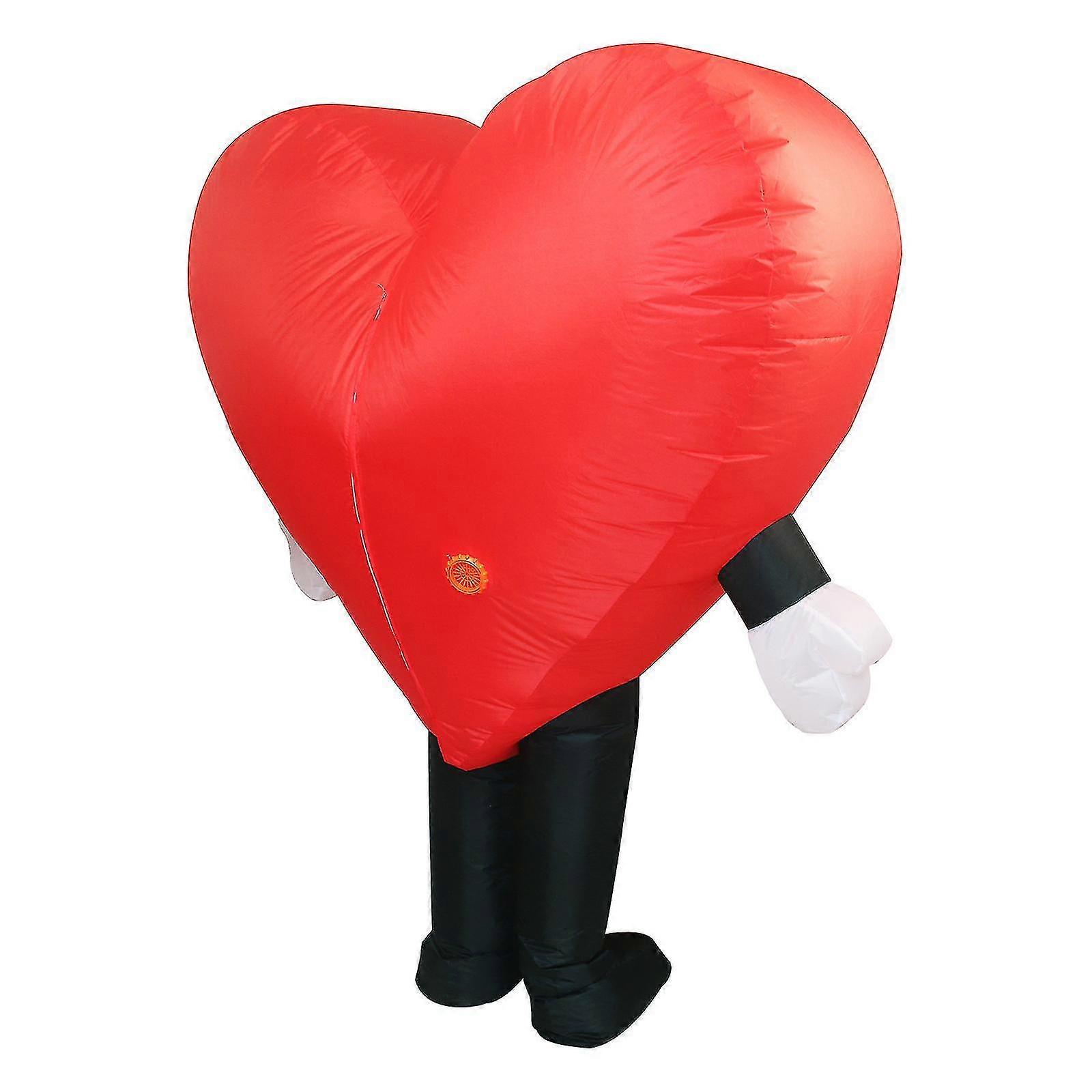 Inflatable Costume Red Love Heart Party Costume Halloween Cosplay ...