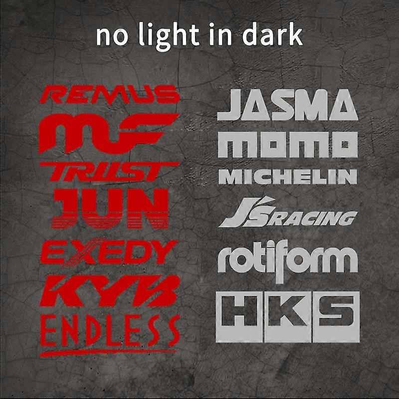 Random 15pcs Racing Sponsor Stickers and Decals for JDM EDM Race Turbo ...