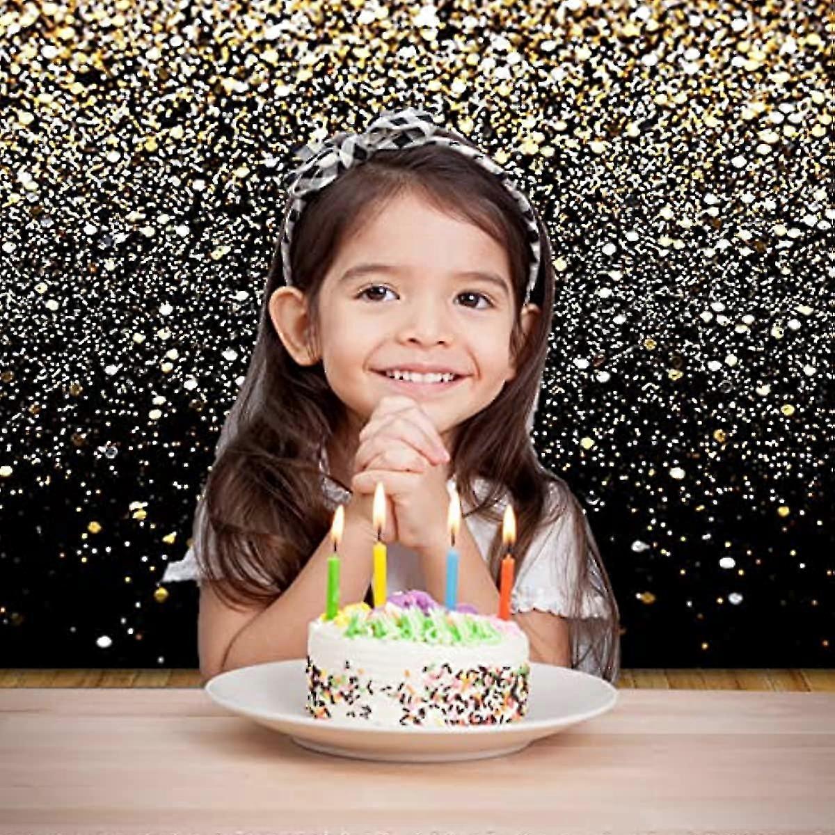 Gold Bokeh Photography Backdrop 5 X 7ft Black And Gold Backdrop ...