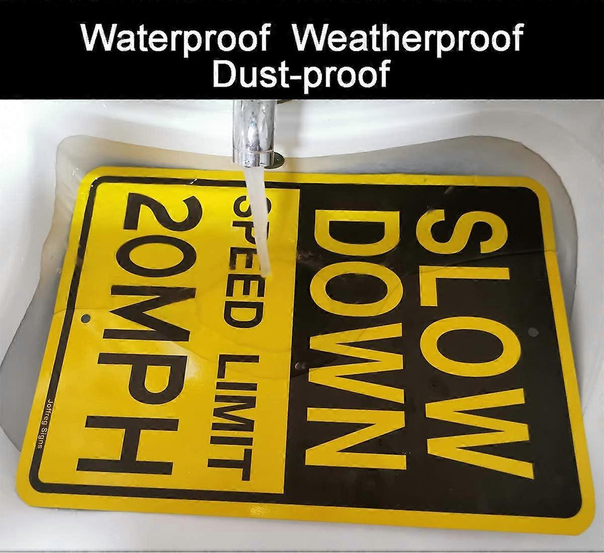 Sign Slow Down Speed Limit 20 MPH Sign,8 x12 Inches,Reflective Aluminum ...