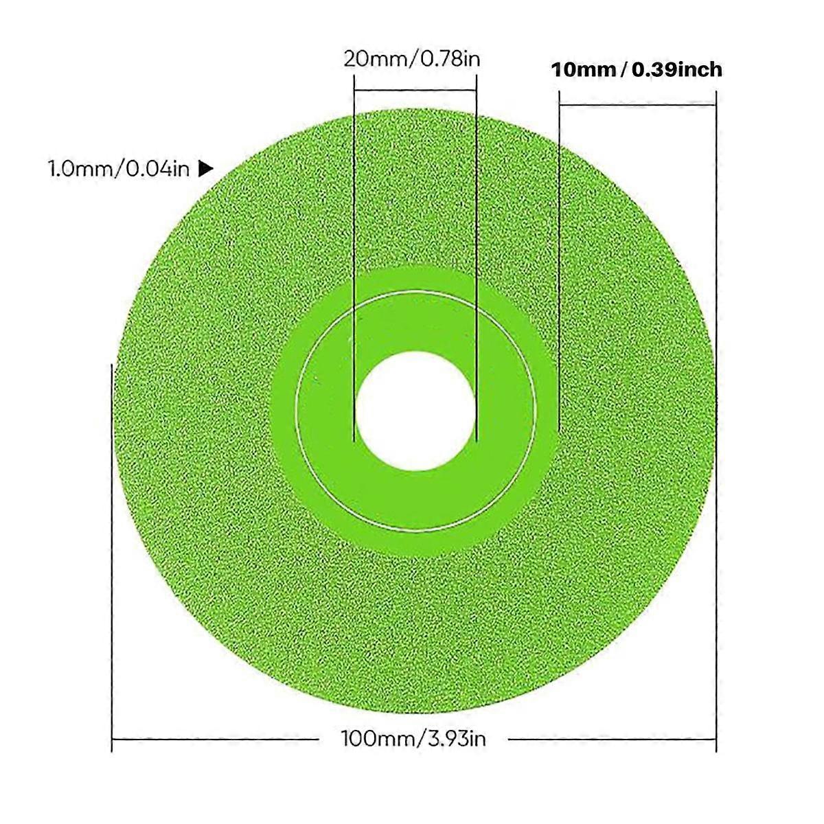 6PCS 100mm Rock Slab Grinding Disc,Glass Cutting Disc for Angle Grinder ...