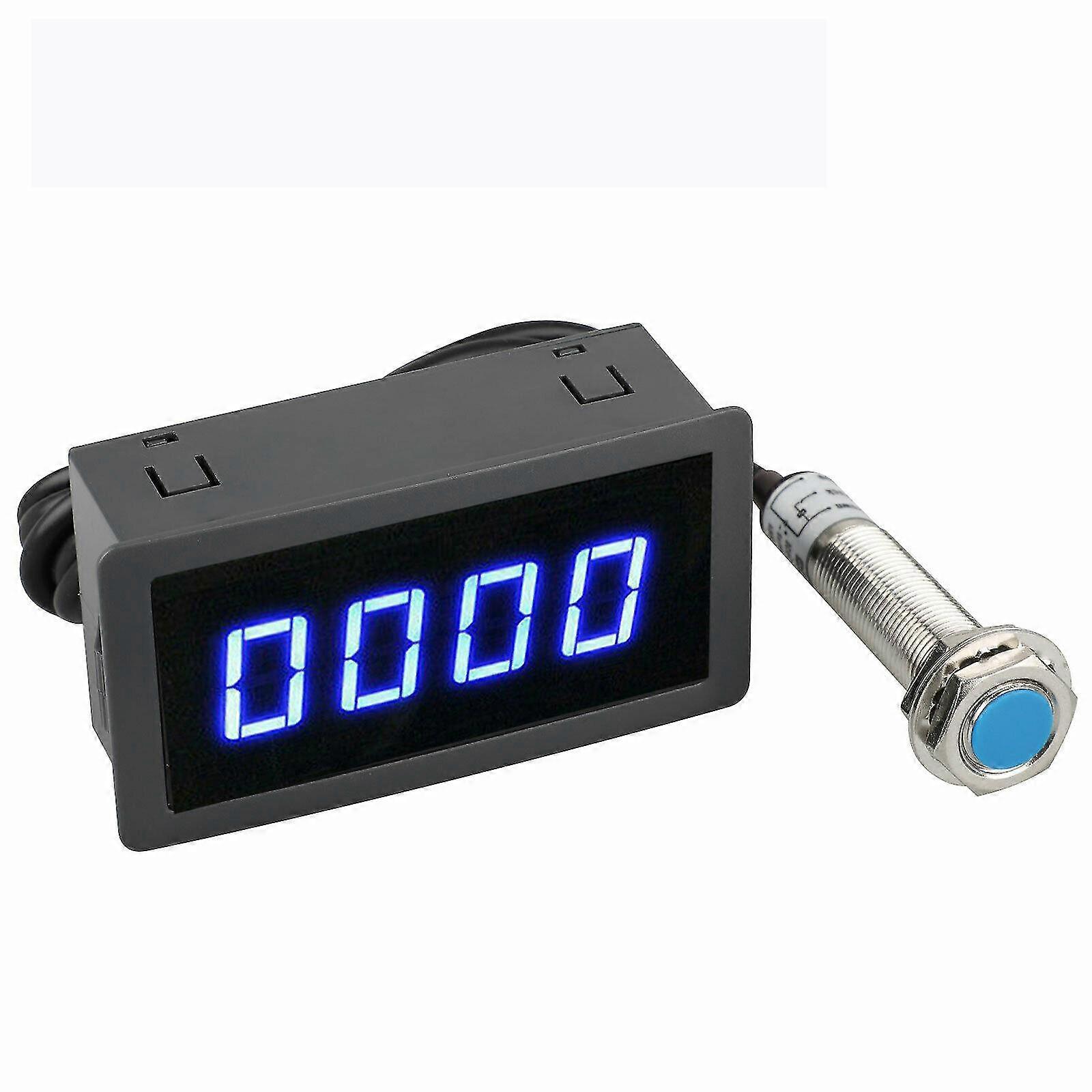 Digital Led Tachometer Rpm Speed Meter + Hall Proximity Switch Sensor ...