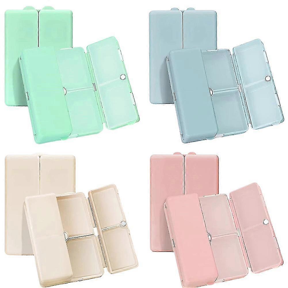 Daily Medicine Storage Box 7 Compartments Portable Tablets Case Travel ...