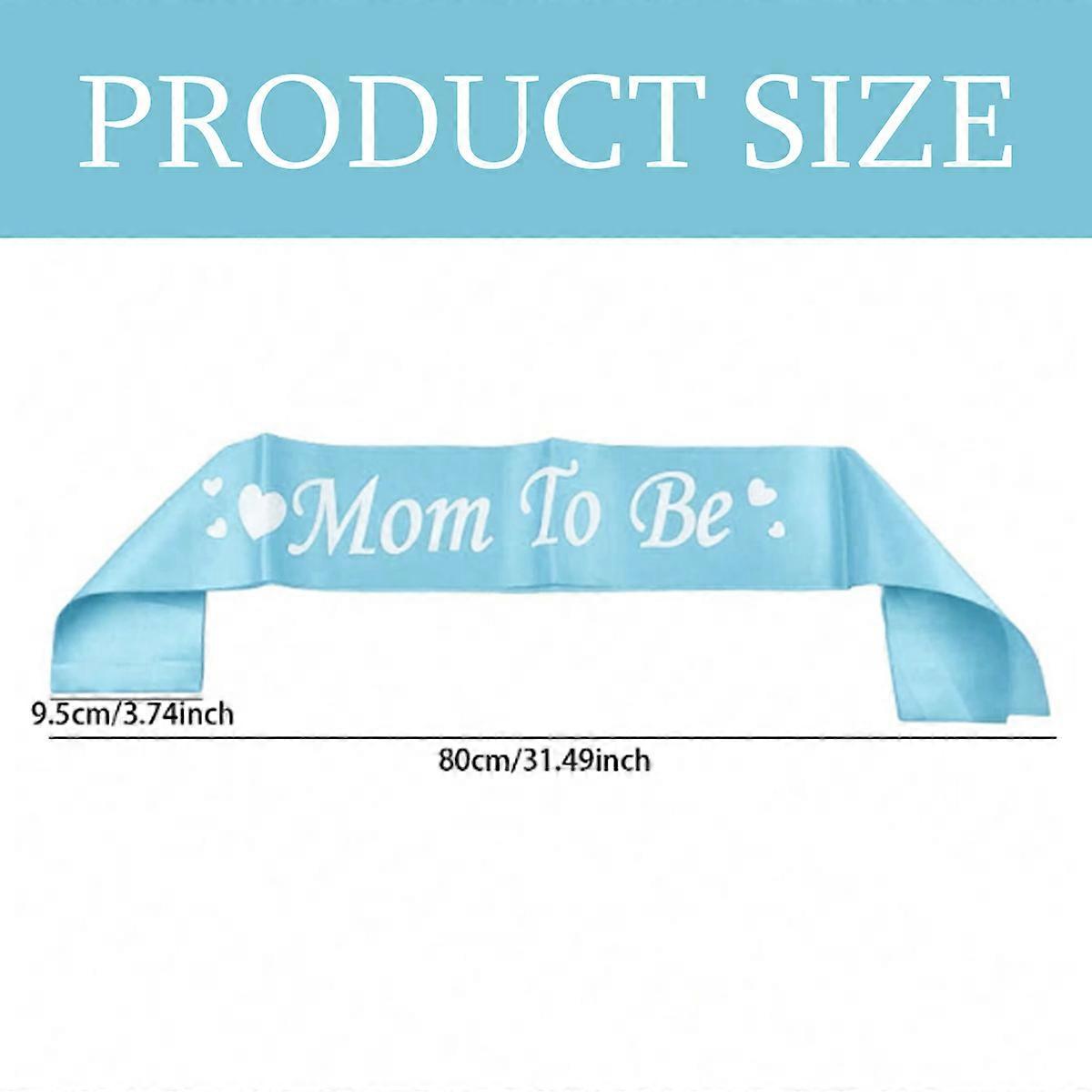 Mom to be Shoulder Strap Belt Baby Shower Party Sashes Favor Decor Boy ...