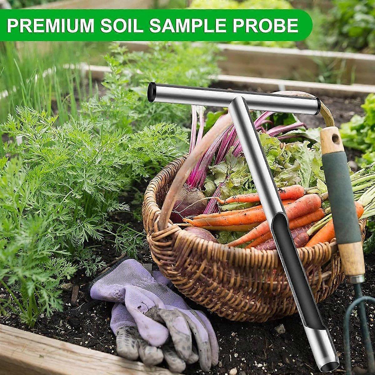 12 Inch Soil Sampler Probe with T Handle, for Soil Sampling Plant ...