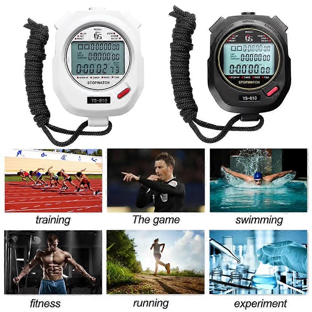 Electronic Stopwatch Timer Professional Digital Handheld Training Timer ...