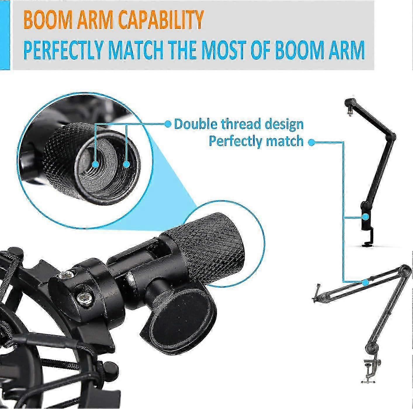 Shock Mount For Blue Yeti Microphone And Yeti Pro Microphone With Blue ...