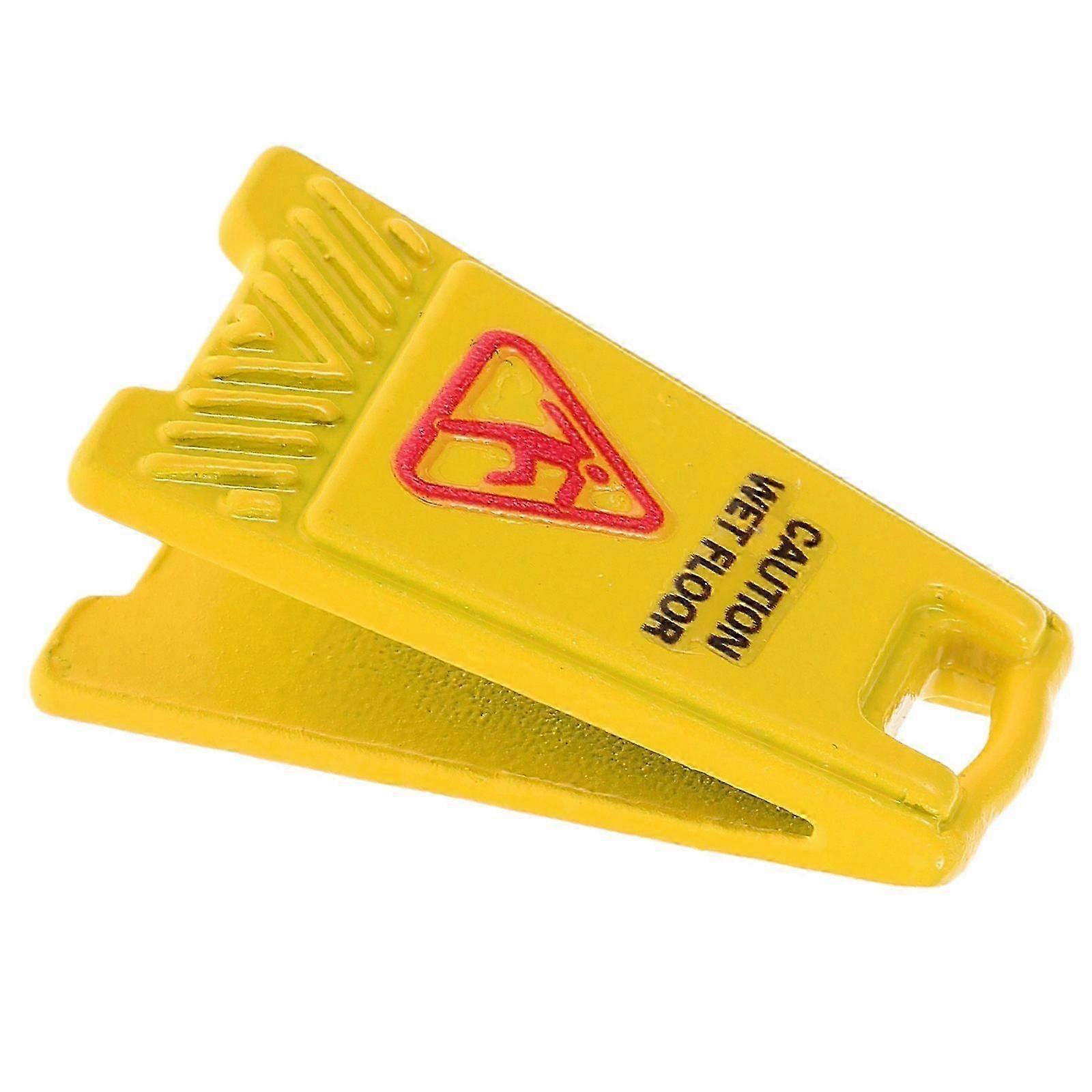 Miniature Warning Sign Mini Floor Caution Sign Yellow Plastic Notice ...