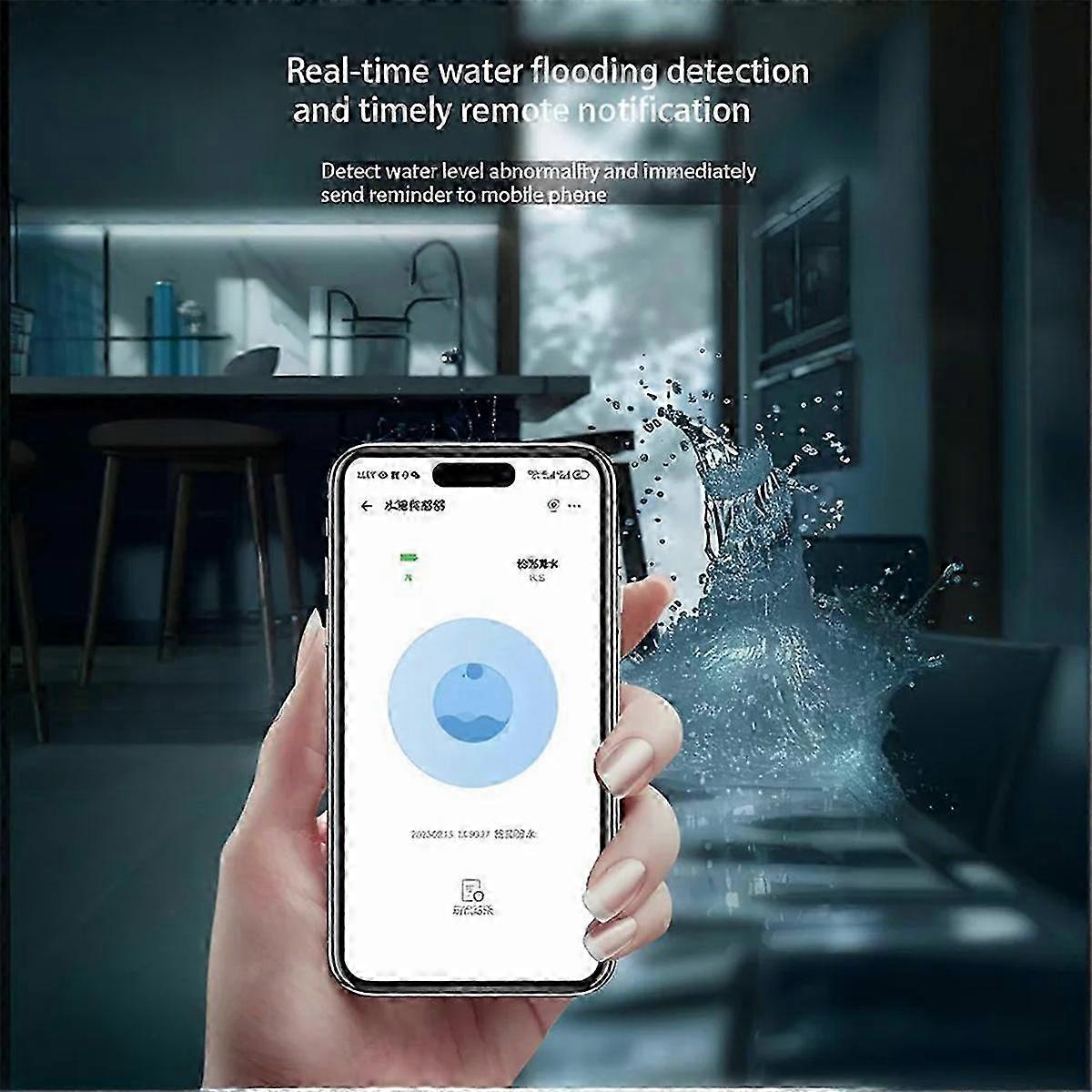 Smart Home Zigbee Solar Rain Sensor Wireless App Control Real-Time Rain ...