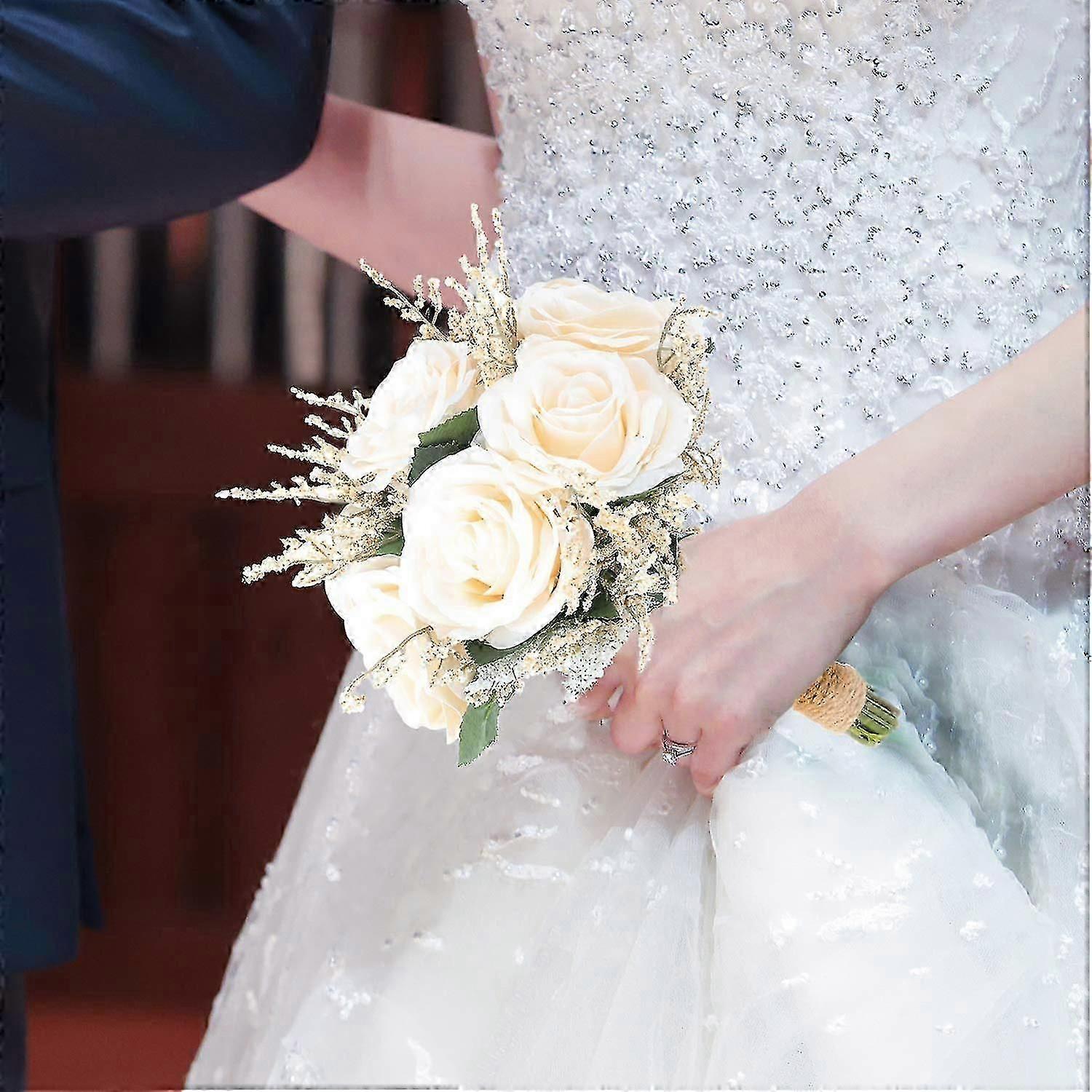 2023 - Wedding Romantic Bouquet Bridesmaid Bouquet Artificial Flower ...