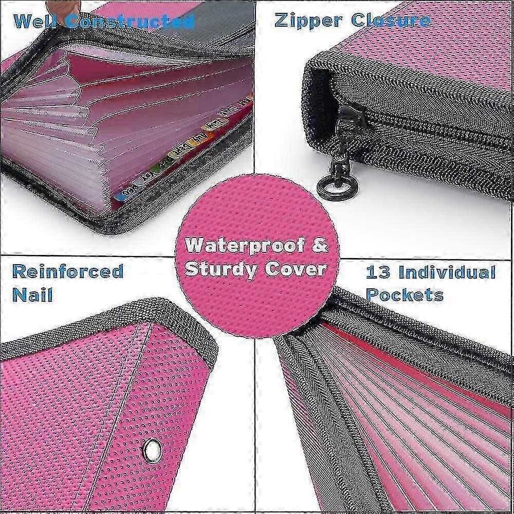 2025 13 Pocket Expanding File Folder With Sticky Labels, Accordion File ...