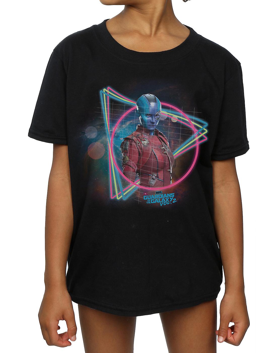 Marvel Girls Guardians Of The Galaxy Neon Nebula T-Shirt | Fruugo NZ