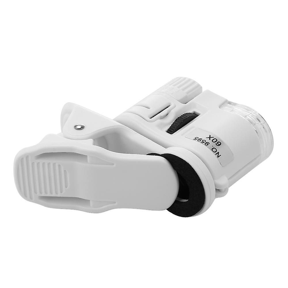 Mobile Phone Microscope 60x Magnifier Universal Led Instrument Macro ...