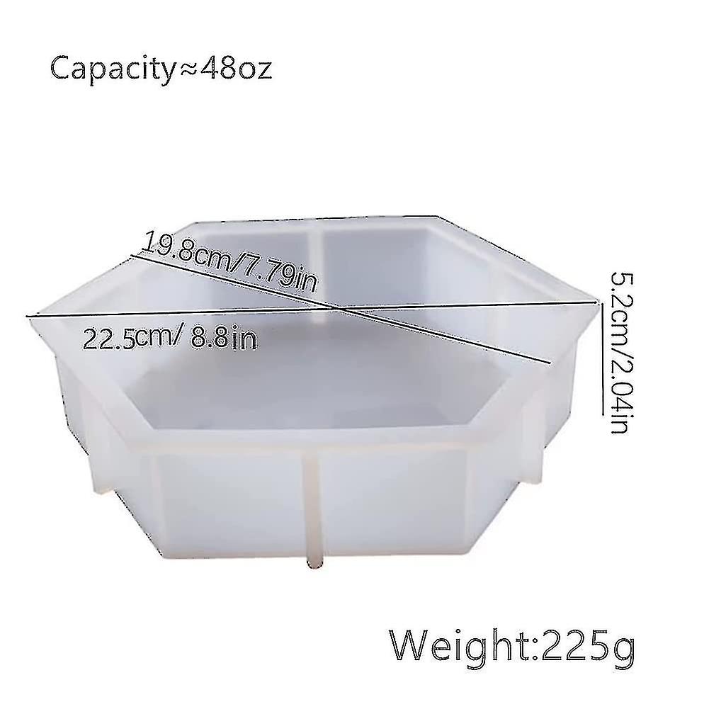Resin Moulds,resin Moulds Silicone Large(20x23x5cm),resin Hexagon ...