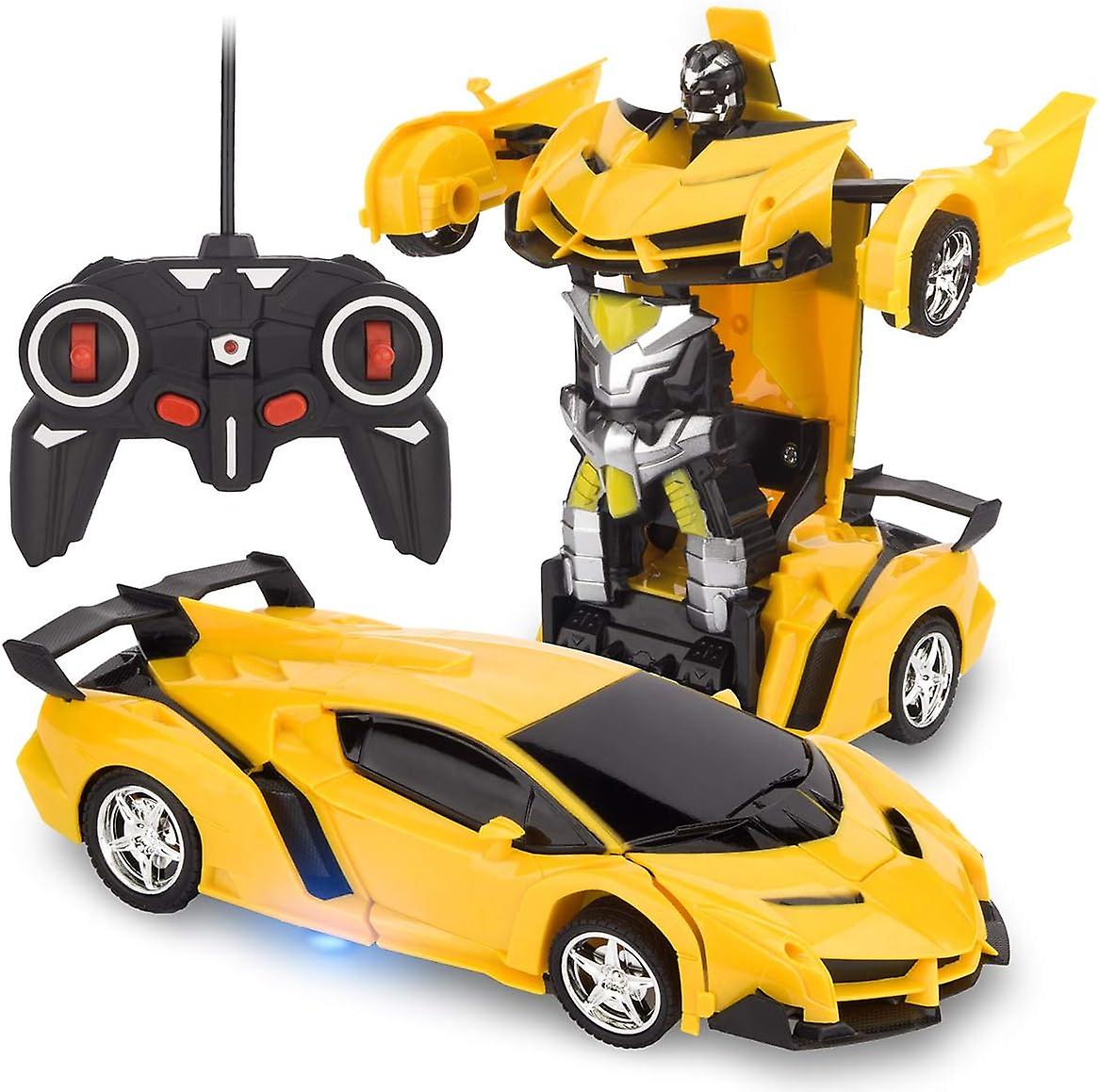 Remote Control Transform Car, Rc Robot Rechargeable 360rotating Stunt 1 ...