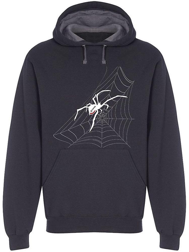 Sideview Of Spider On Web Hoodie Men's -Image by Shutterstock | Fruugo UK