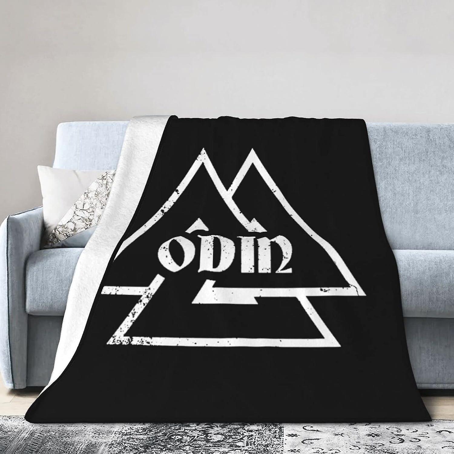 Filt Valknut Symbolen för Odin Gud Mjuk Micro Flanellfilt Soffa Enkel ...