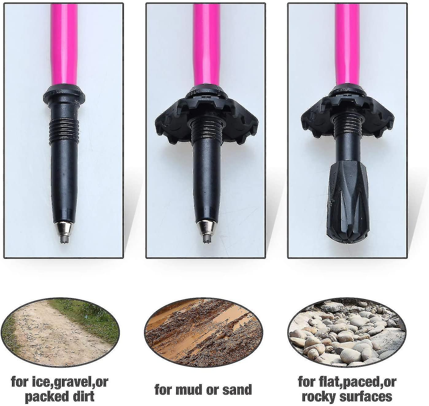 Foldable Hiking Poles, Lightweight And Adjustable Lightweight Poles ...
