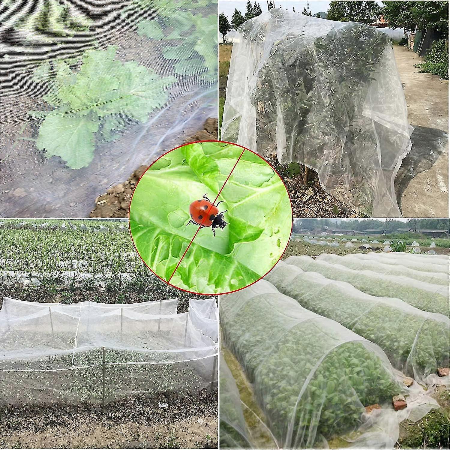 3m x 6m Garden Insect Net for Protecting Plants, Flowers, Vegetables ...