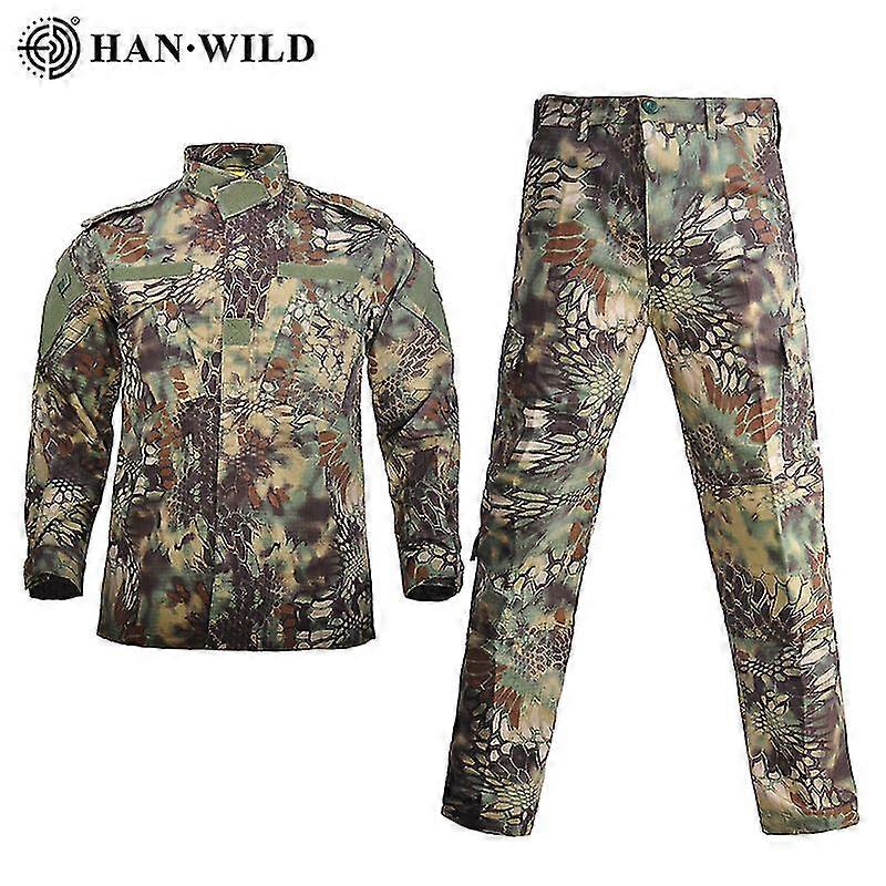 Multicam Camo Male Security Combat Uniform Uniform Tactical Combat ...