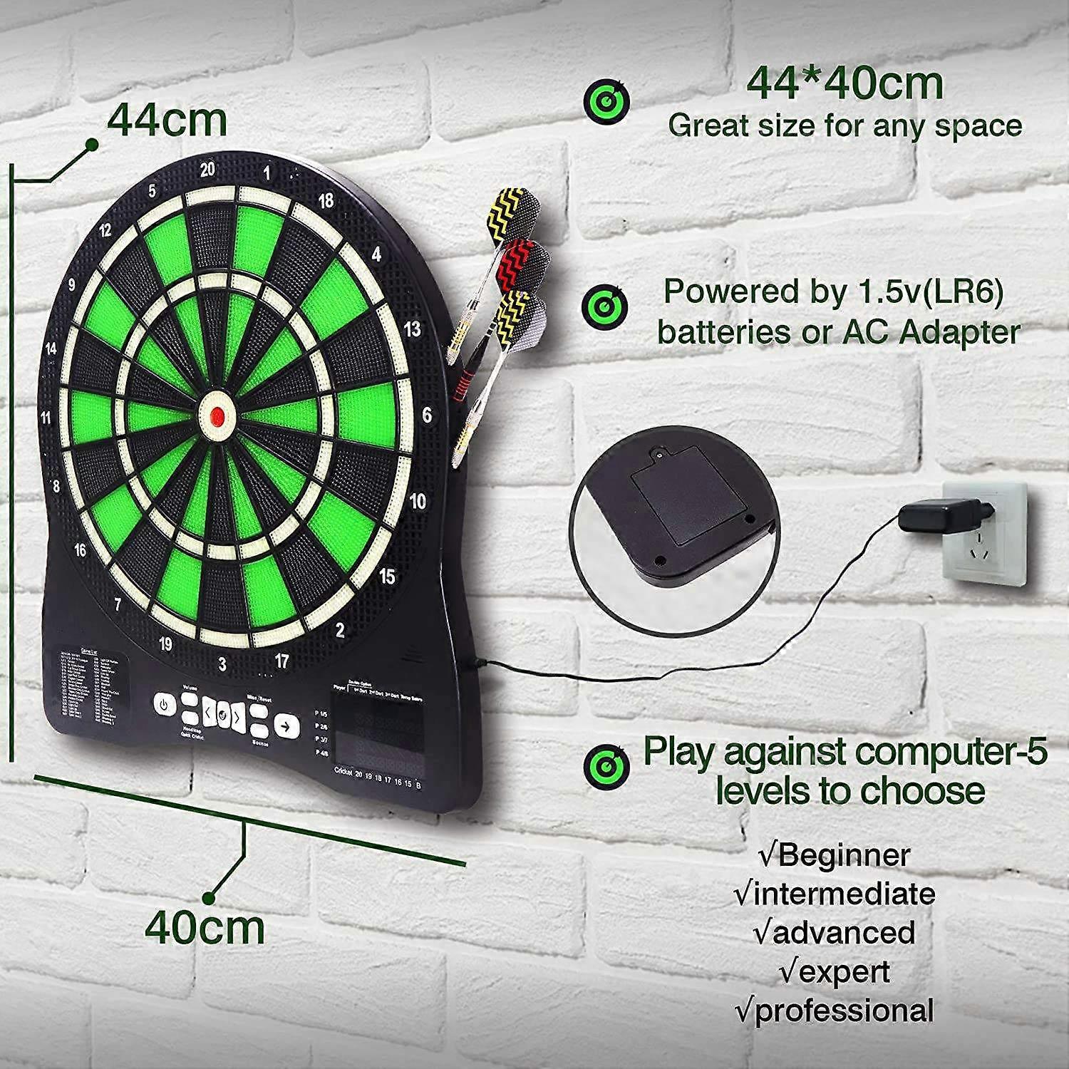 Luminous dartboard indoor home dartboard safety soft head darts for children and adults ...