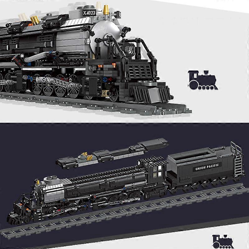 Retro Track Train Building Blocks Moc Expert Steam Railway Assembly ...