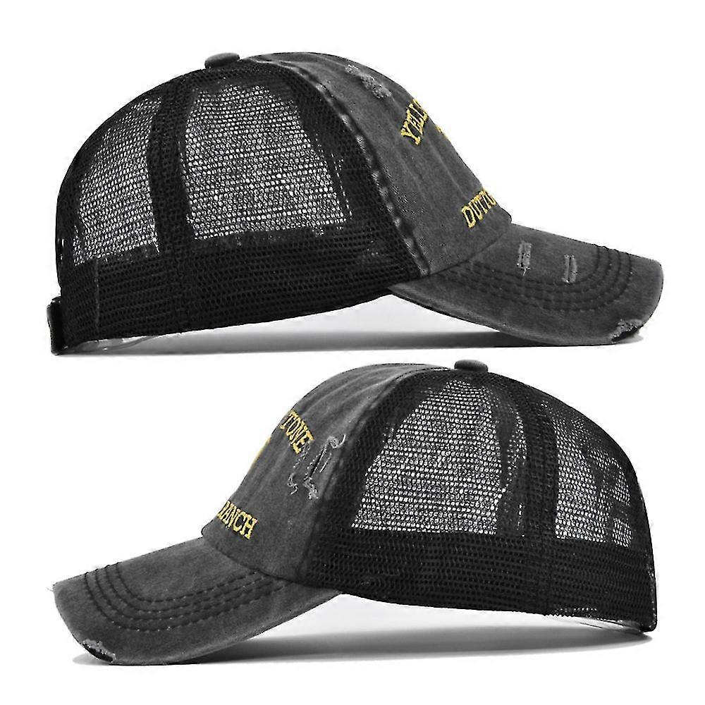 Yellowstone Dutton Ranch Criss-cross Baseball Hats Embroidered Caps ...