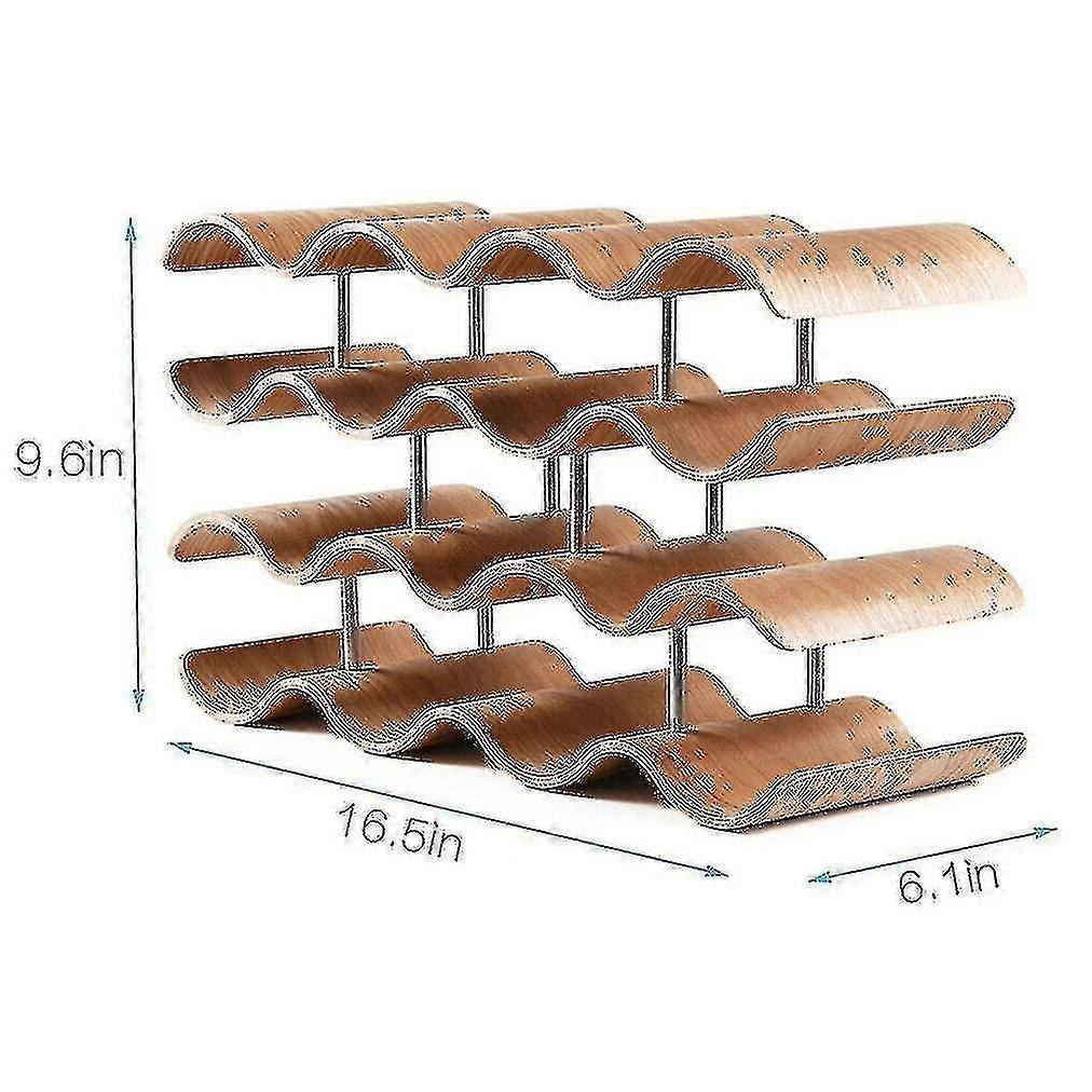 Wooden Wave Wine Rack/creative Home Grape Wine Holder Shelf Cabinet ...
