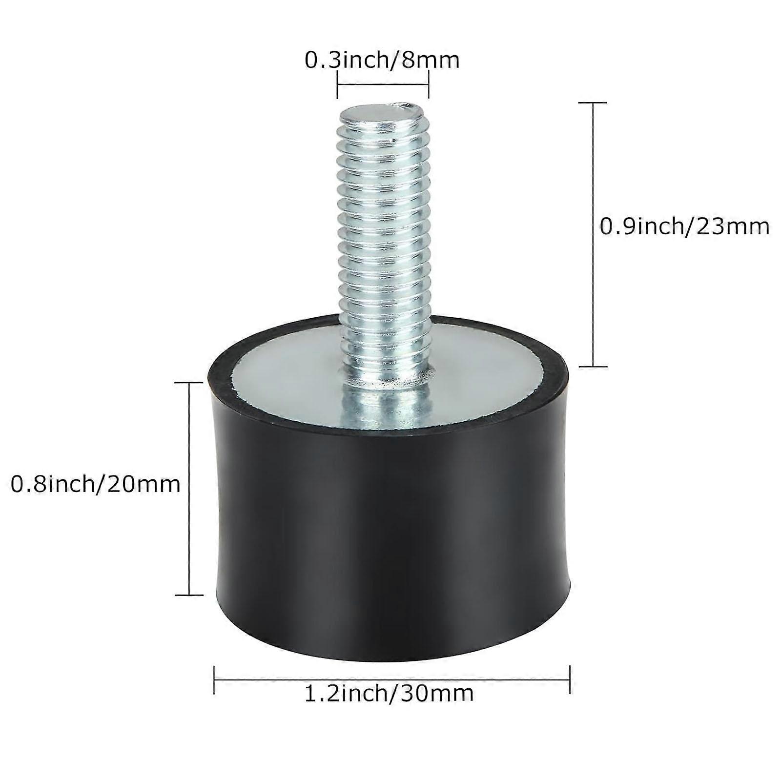 8 Pieces Rubber Studs Shock Absorber M8 Rubber Mounts for Engines Water ...