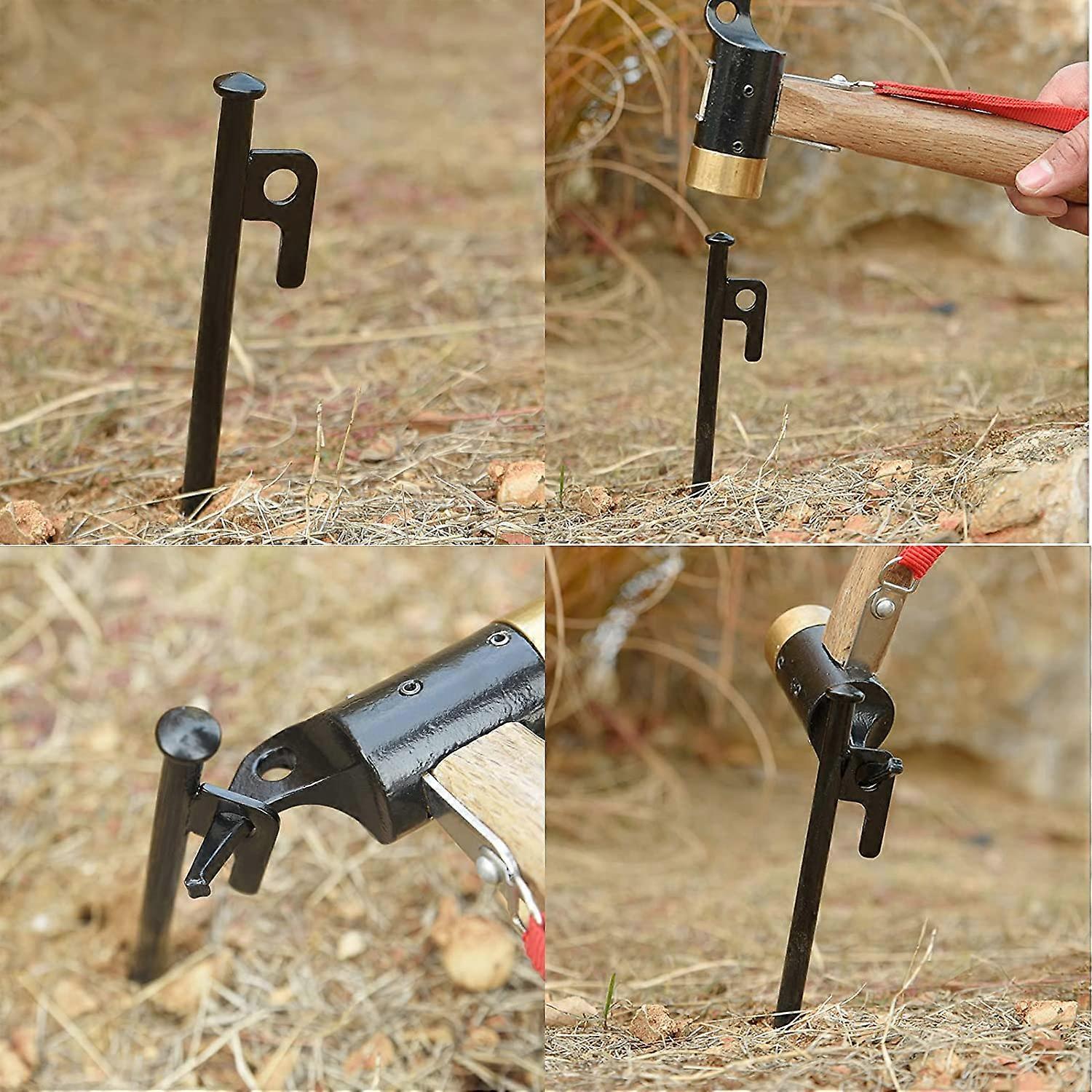 Pegs Heavy Duty Tent Hooks Metal Tent Pegs Forged Steel Ground Pegs ...