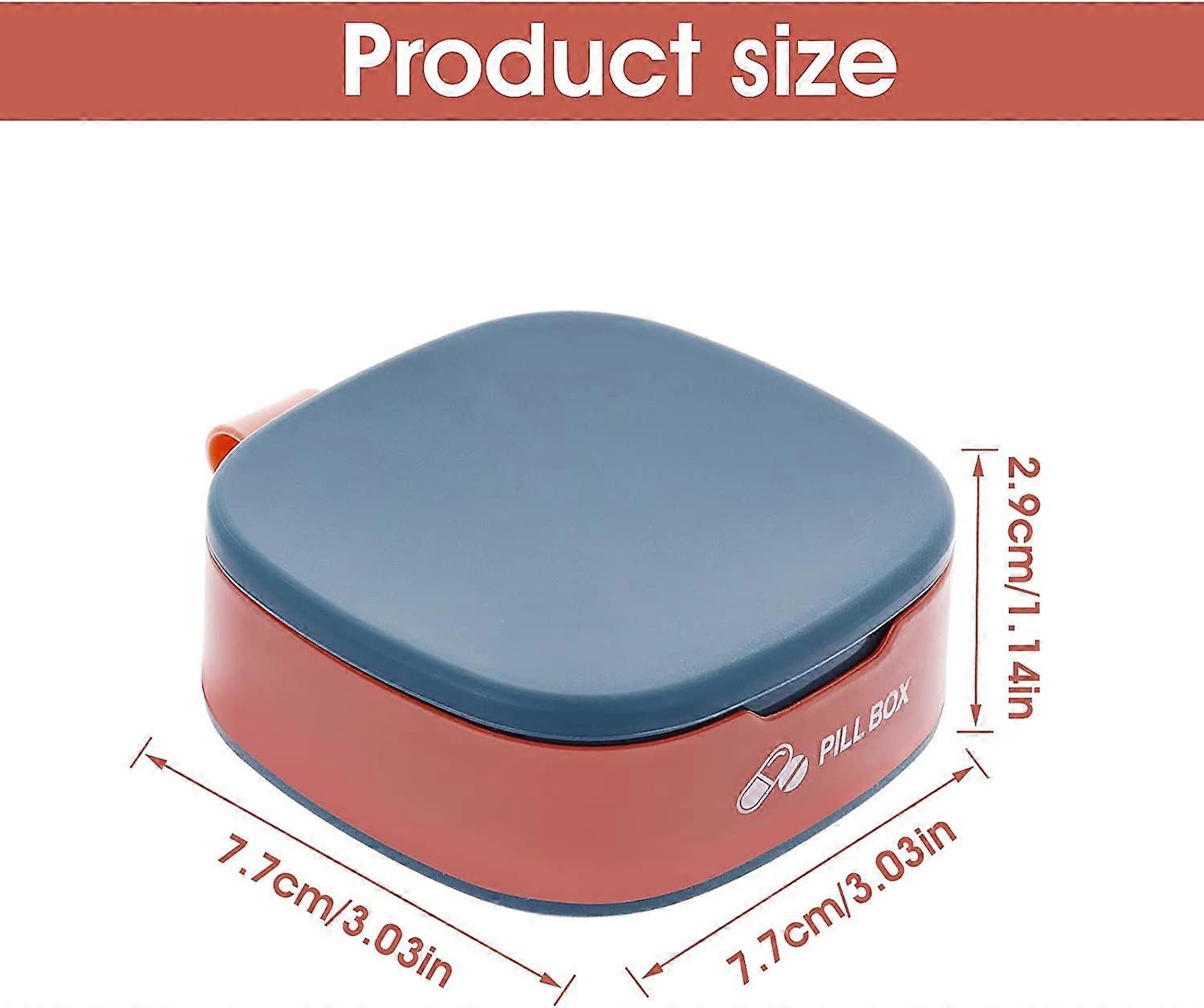 Pill Organiser,Portable Daily Pill Box, Travel One Day Pill Box with 4 ...