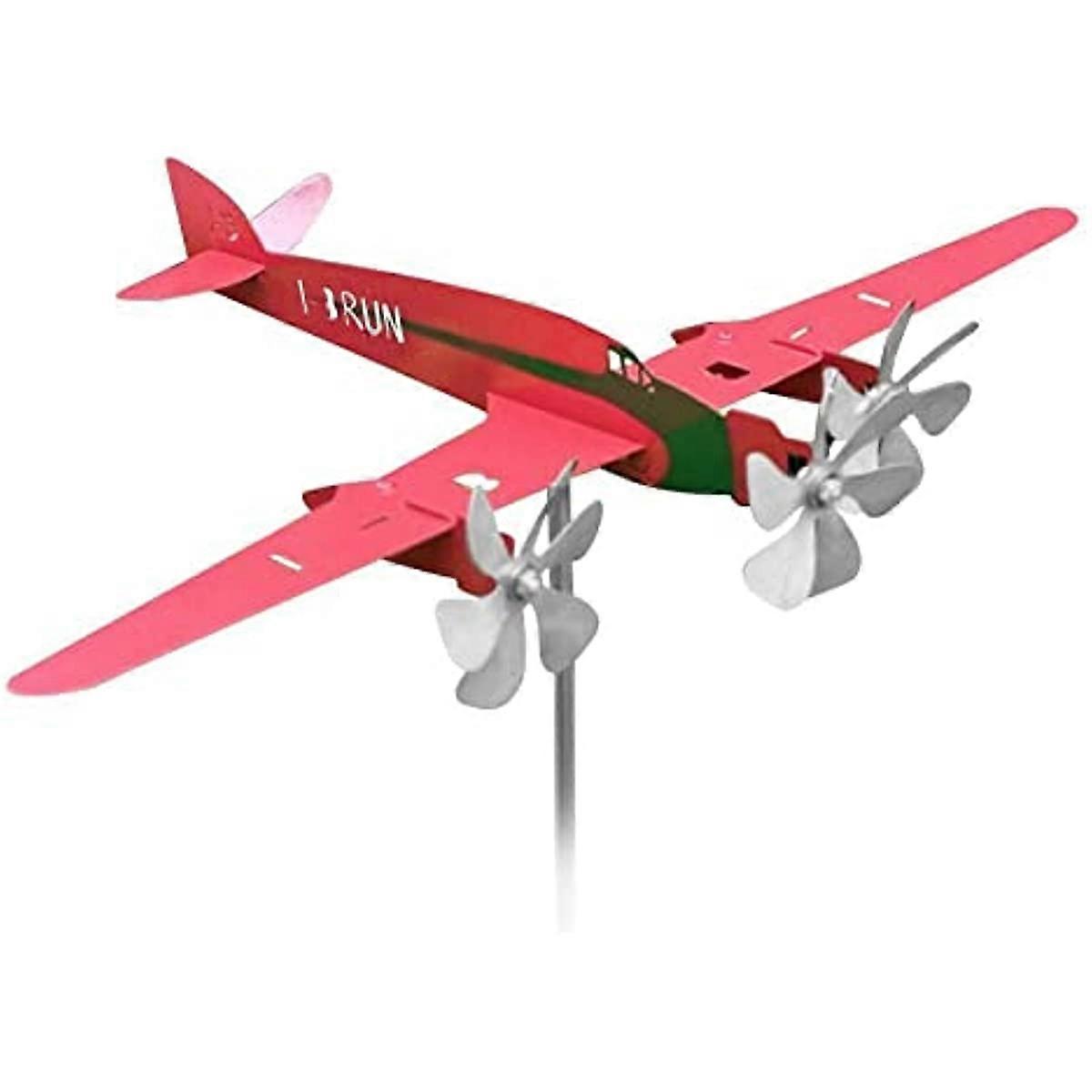 3D Piper J3 Cub Wind Spinner Plane Metal Aircraft Weather Vane Outdoor ...