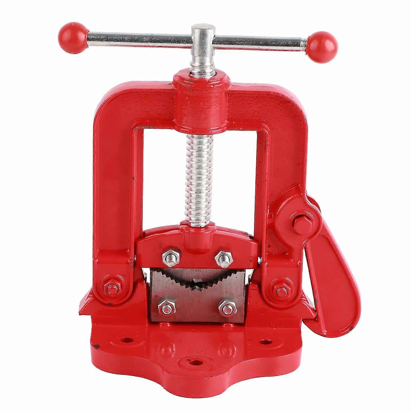 Heavy Duty Pipe Vice Yoke Hinged Clamp Pipe Threader Plumber Tools for ...