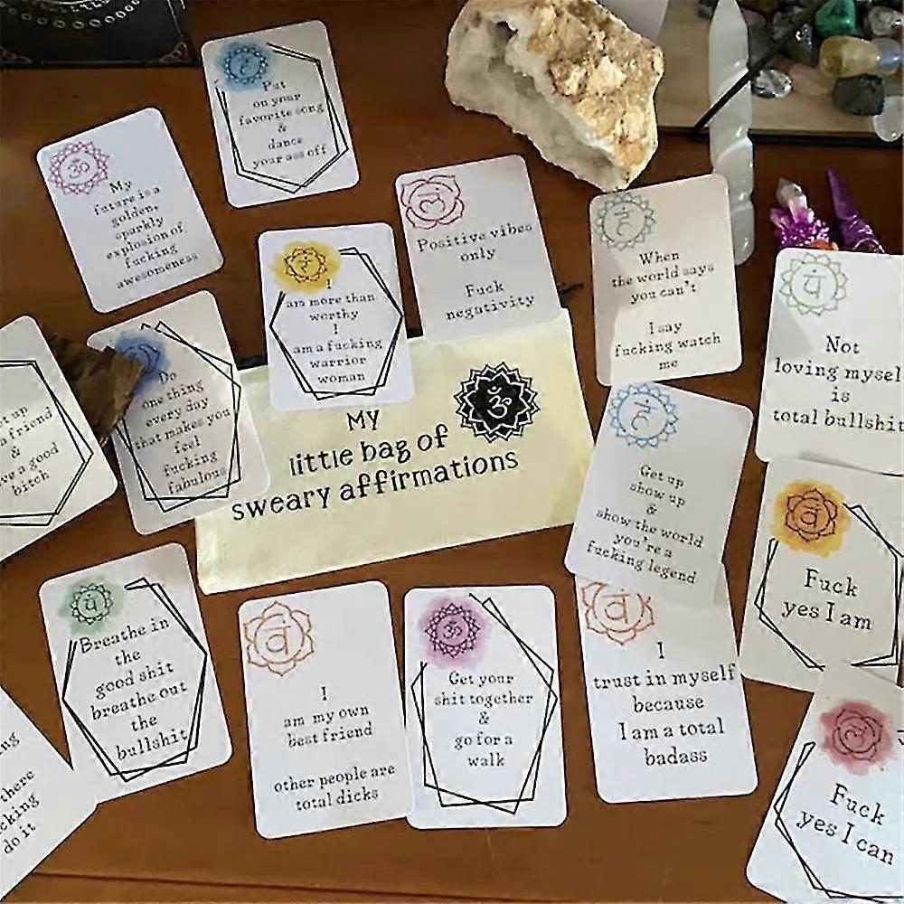 16pcs Funny Affirmation Card Gift, Sweary Affirmation Cards, Positive ...